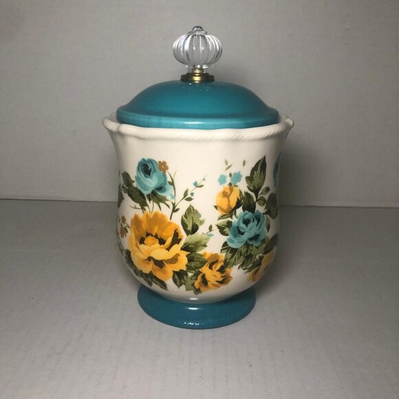 The Pioneer Woman | Kitchen | Pioneer Woman Rose Shadow Canister With ...